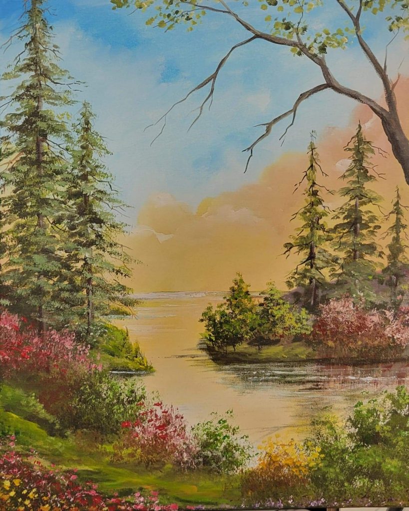 Acrylic Painting with Ruby.