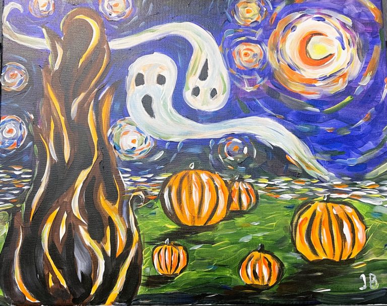 Van Gogh Halloween Painting